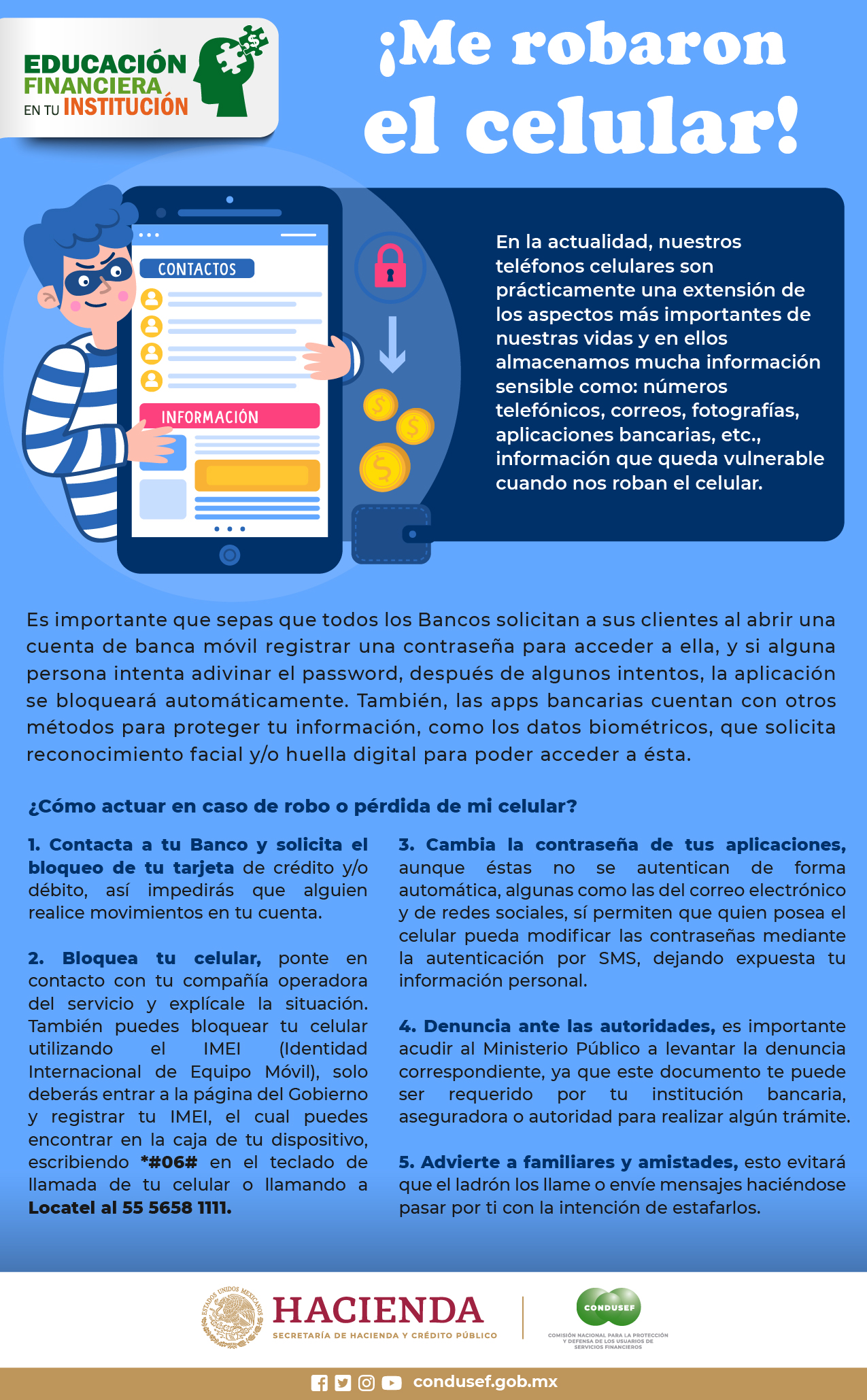 ¡ME ROBARON EL CELULAR!